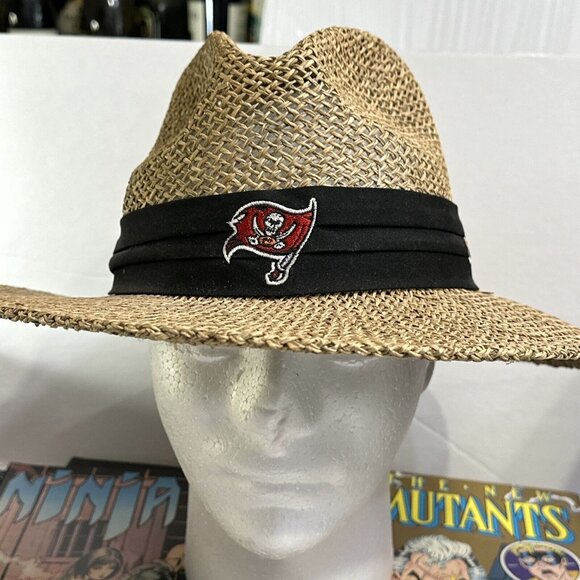 Reebok | Accessories | Vintage Tampa Bay Buccaneer Rebok Nfl Straw Hat ...
